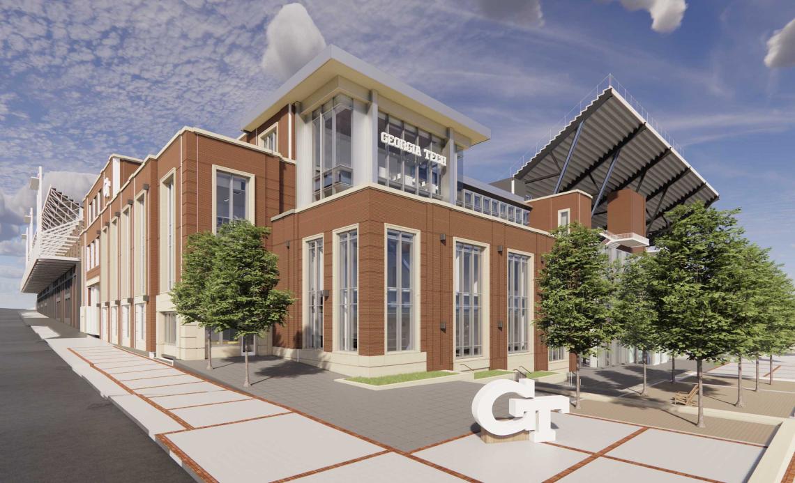 Images: Georgia Tech football stadium expansion breaks ground | Urbanize Atlanta